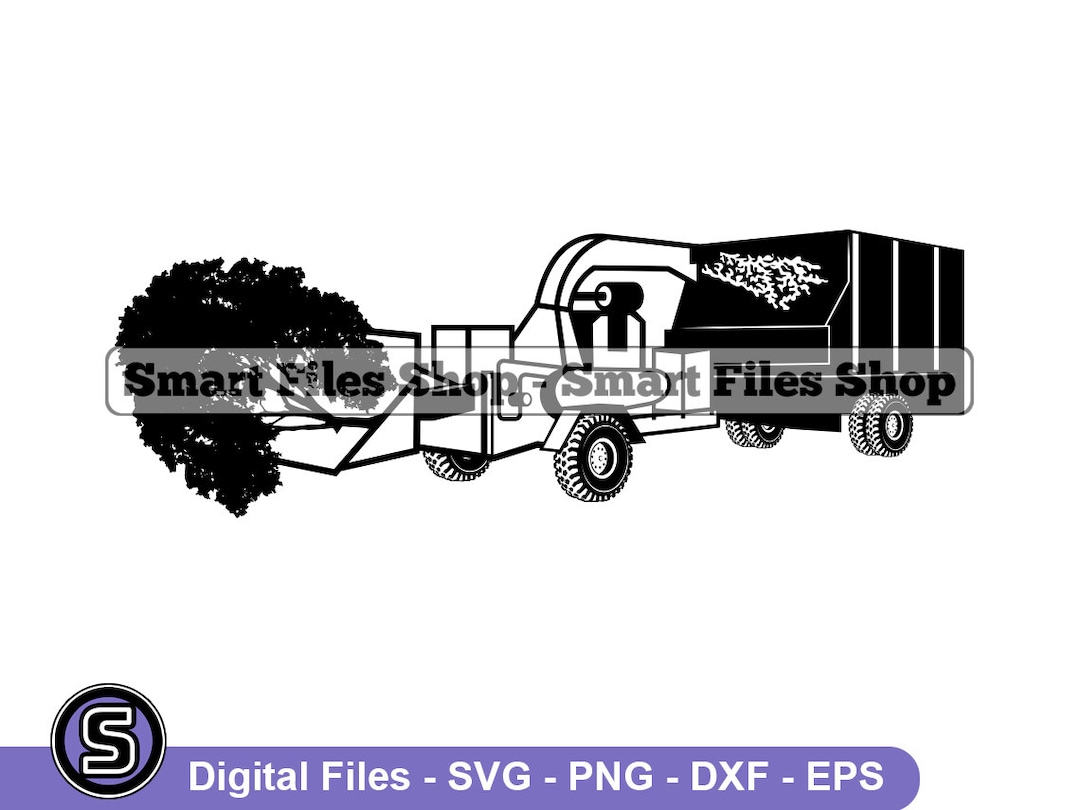 Wood Chipper #3 SVG, Wood Chipper SVG, Wood Chipper Dxf, Wood Chipper ...