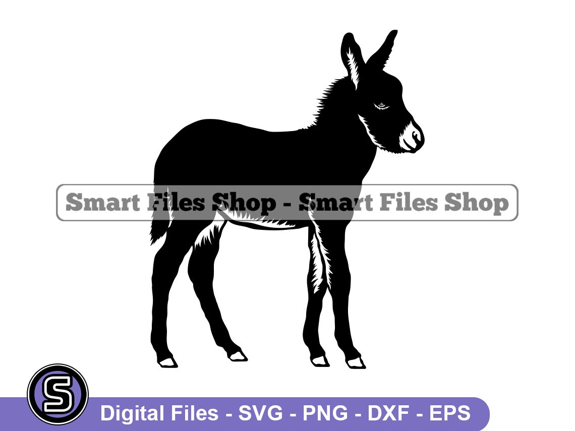 Young Donkey 2 SVG Donkey SVG Baby Donkey SVG Donkey Dxf - Etsy