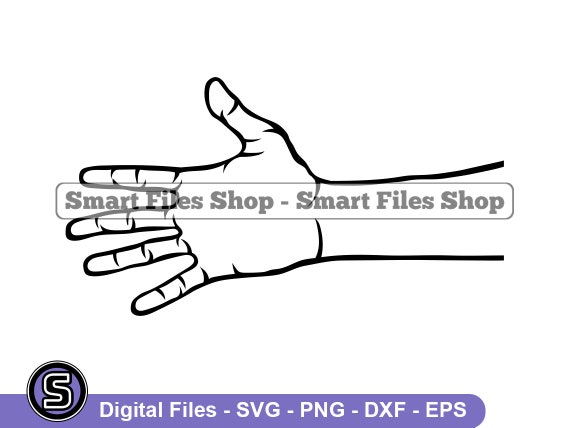Hand Count Five Svg Hand Count 5 Svg Hand Svg Fingers Svg | Etsy