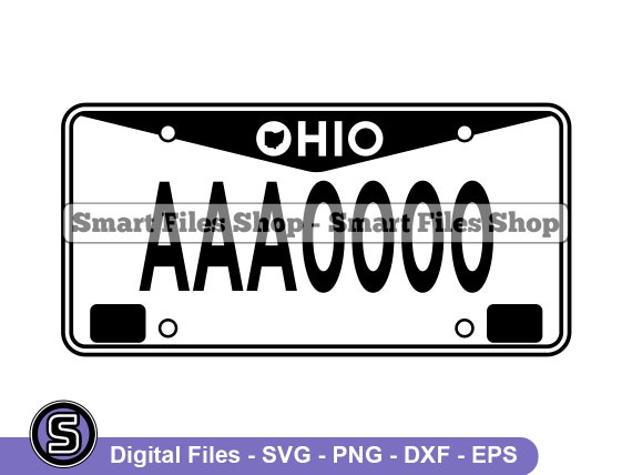 Ohio Licence Plate Svg Ohio Svg Driving Svg Driver Svg | Etsy