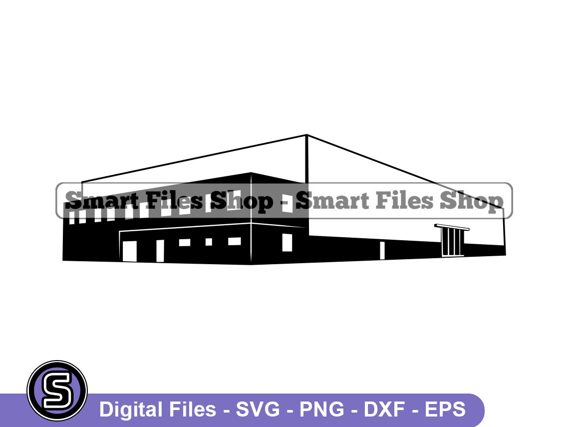 Industrial Building Svg Warehouse Svg Logistics Svg | Etsy