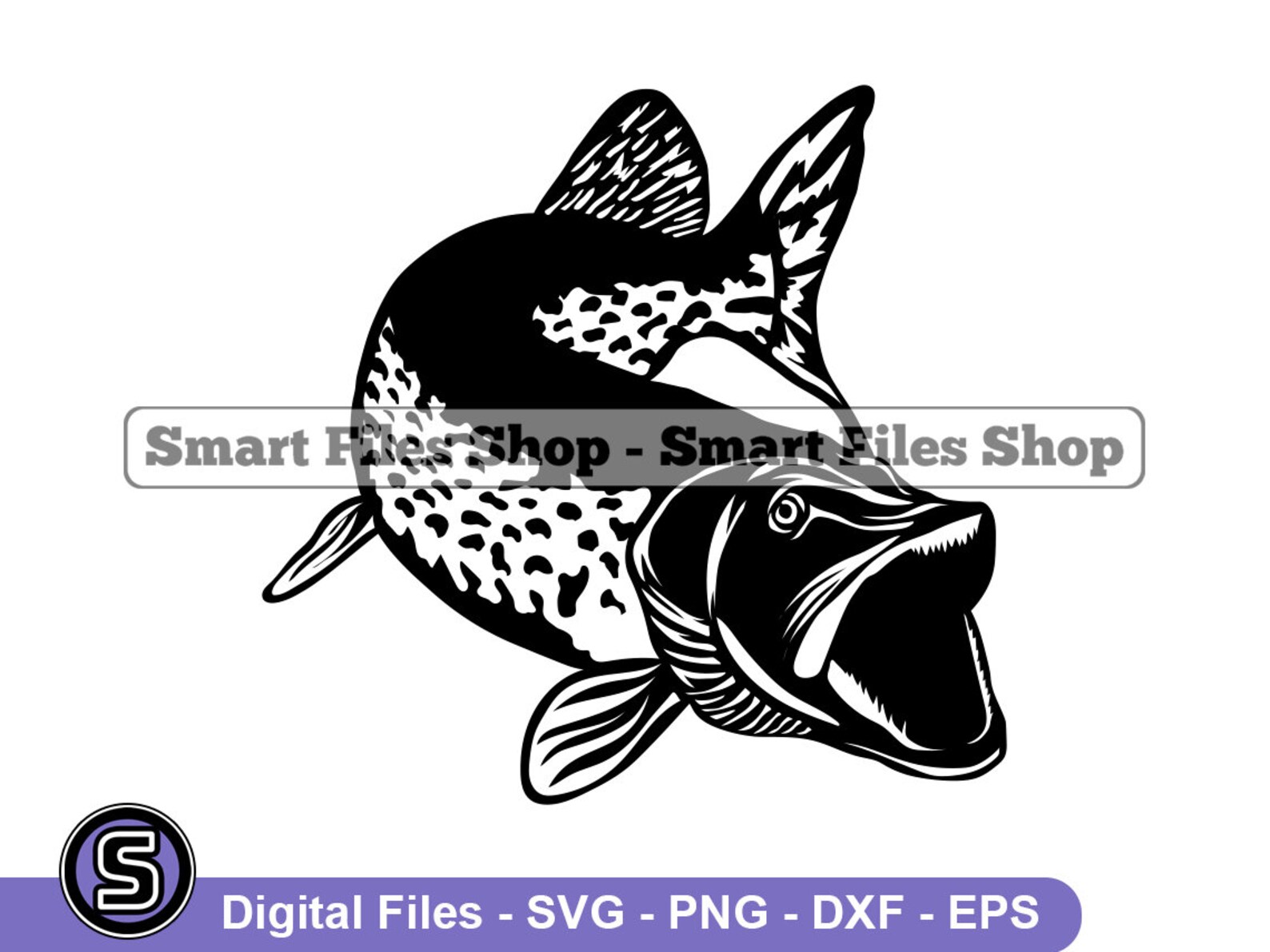Northern Pike #2 Svg, Pike Fishing Svg, Fish Svg, Fishing Svg, Fishing ...