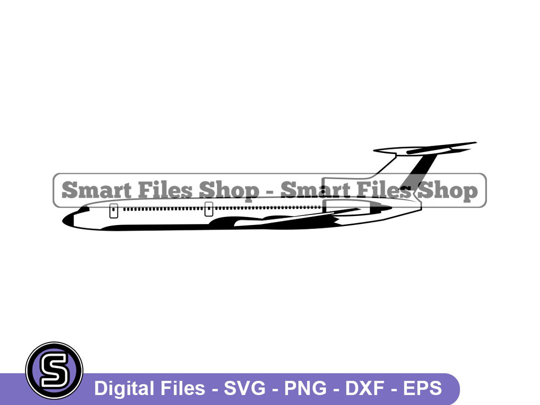 Jumbo Jet 2 Svg, Jumbo Jet Svg, Avion Svg, Airliner Svg, Avion Dxf ...