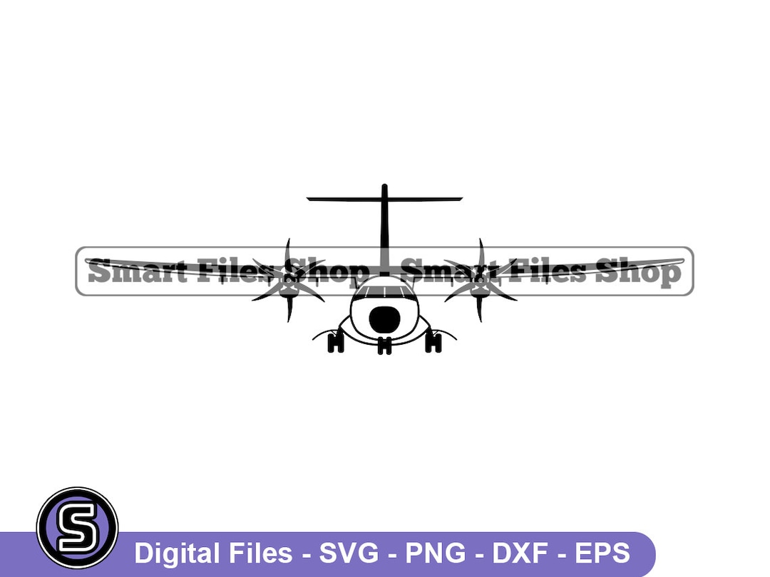 Propeller Jumbo Jet Svg, Propeller Airplane Svg, Aircraft Svg ...