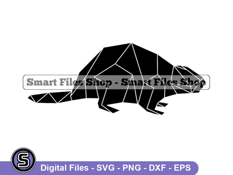 Geometric Beaver Svg Beaver Svg Geometric Animals Svg | Etsy
