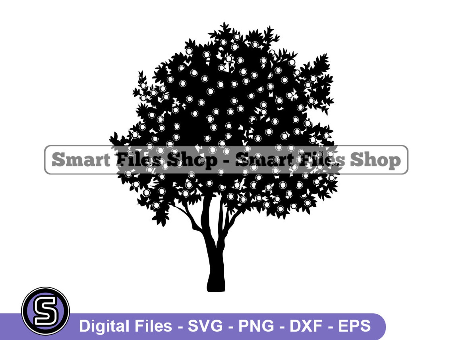 Citrus Tree SVG Fruit Tree Svg Tree Svg Tree Dxf Tree Png - Etsy