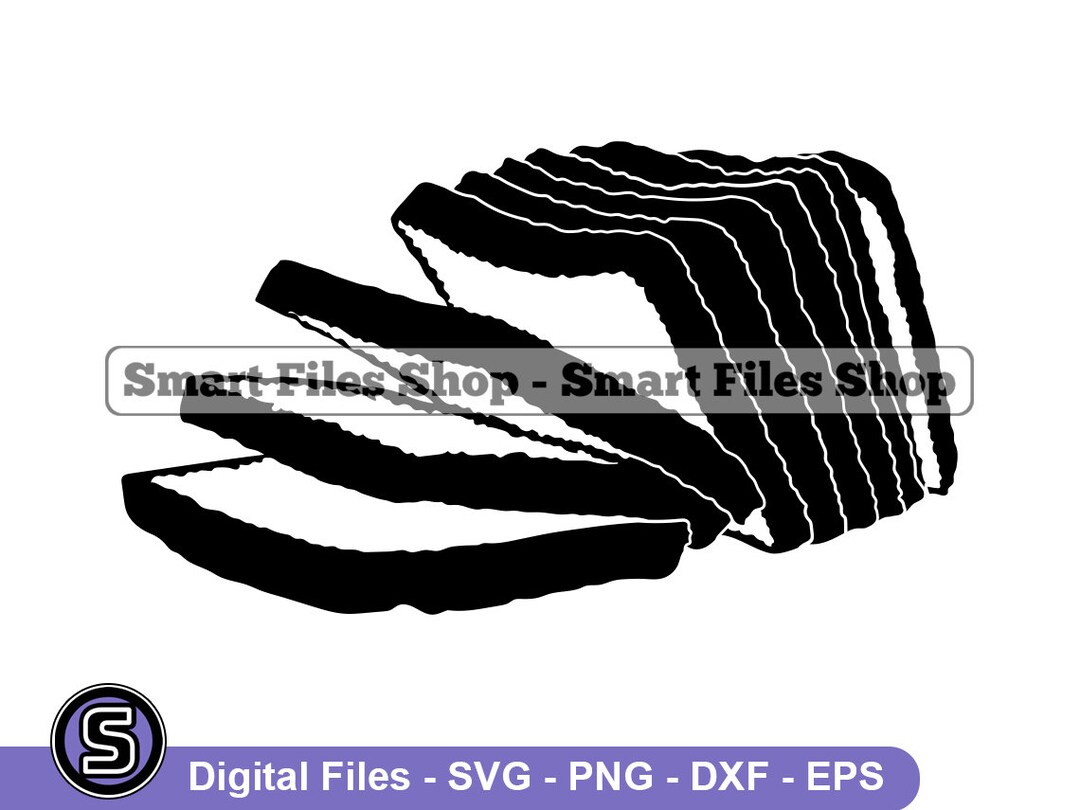 Sliced Bread #2 Svg, Bread Svg, Bakery Svg, Bread Dxf, Bread Png, Bread ...