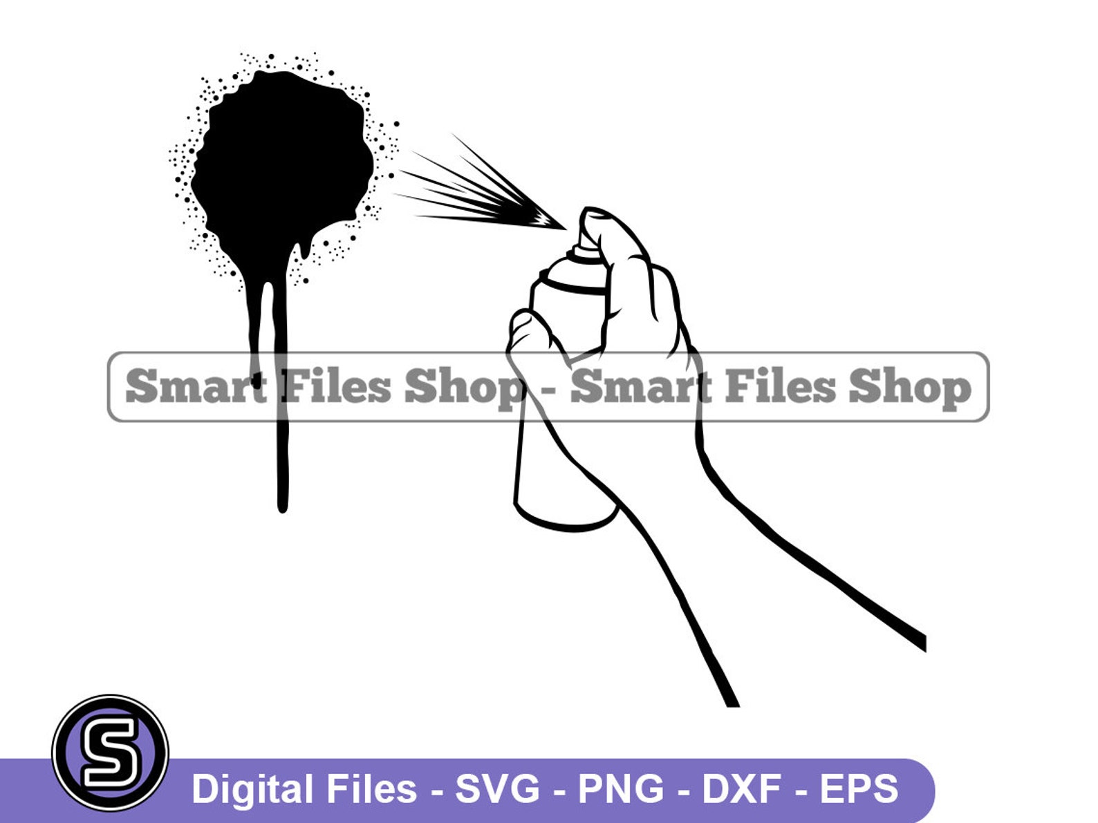 Spray Paint Svg Graffiti Svg Spray Paint Dxf Spray Paint - Etsy