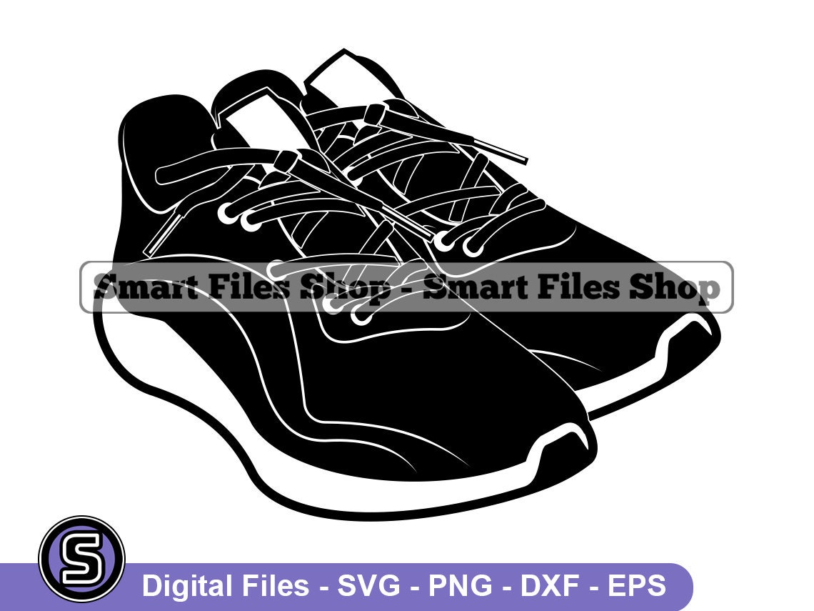 Running Shoes Svg Sneakers Svg Jogging Svg Jogging Dxf - Etsy
