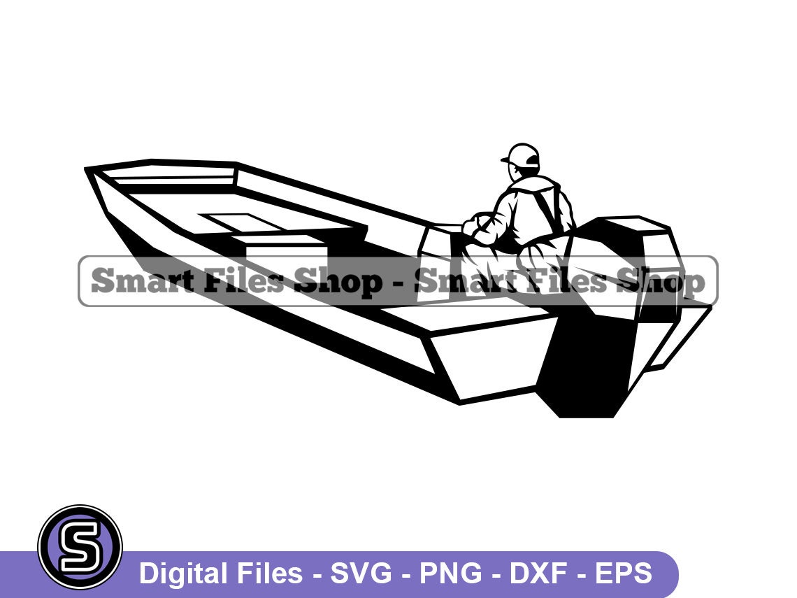 Jon Boat 2 Svg Boat Svg Boating Svg Speed Boat Svg | Etsy