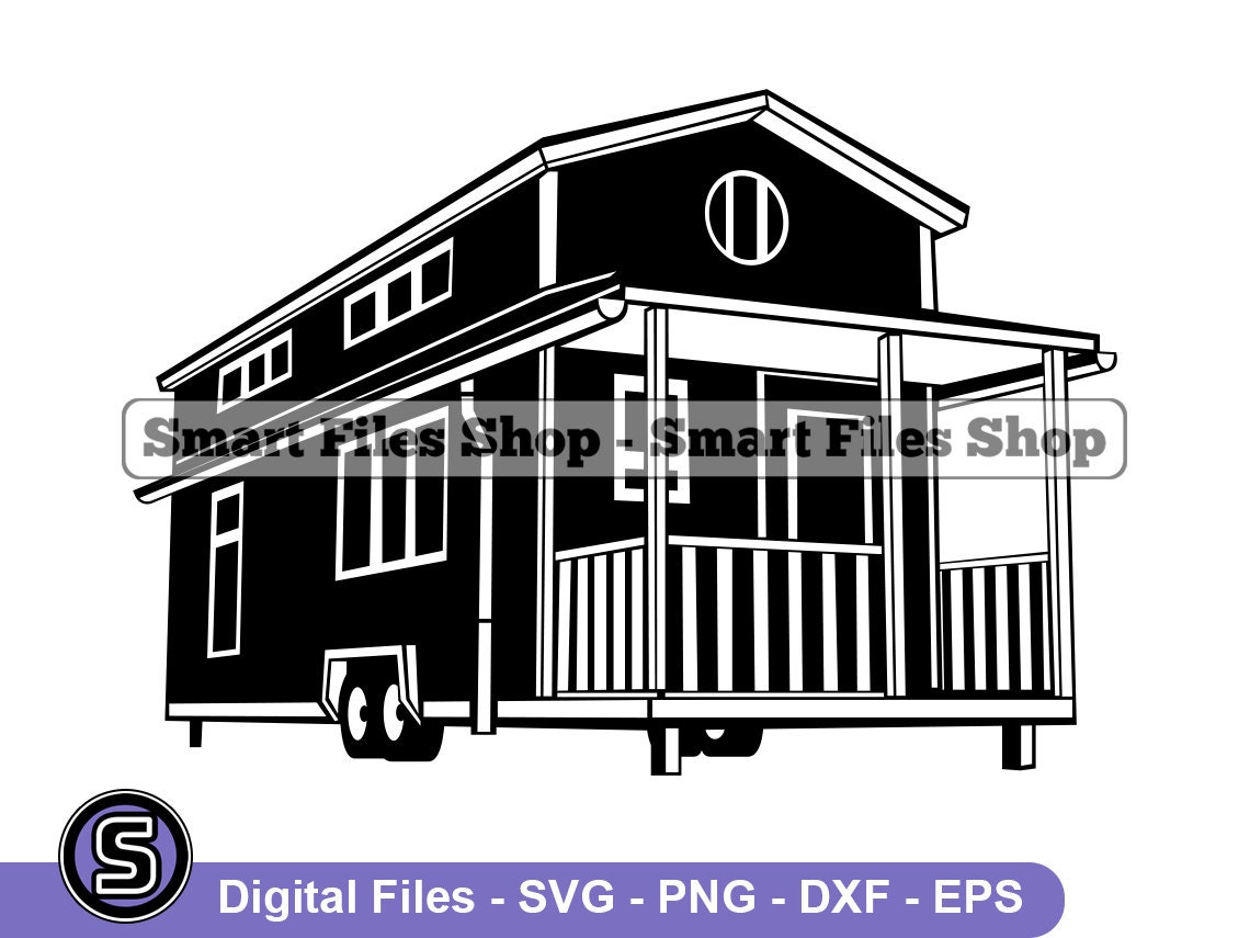 Mobile Home Svg Home on Wheels Svg House Svg Mobile Home | Etsy