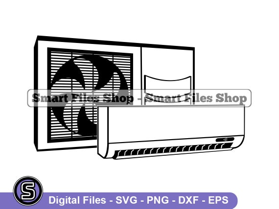 HVAC Logo Svg HVAC Svg Cantral Air Conditioner Svg HVAC - Etsy