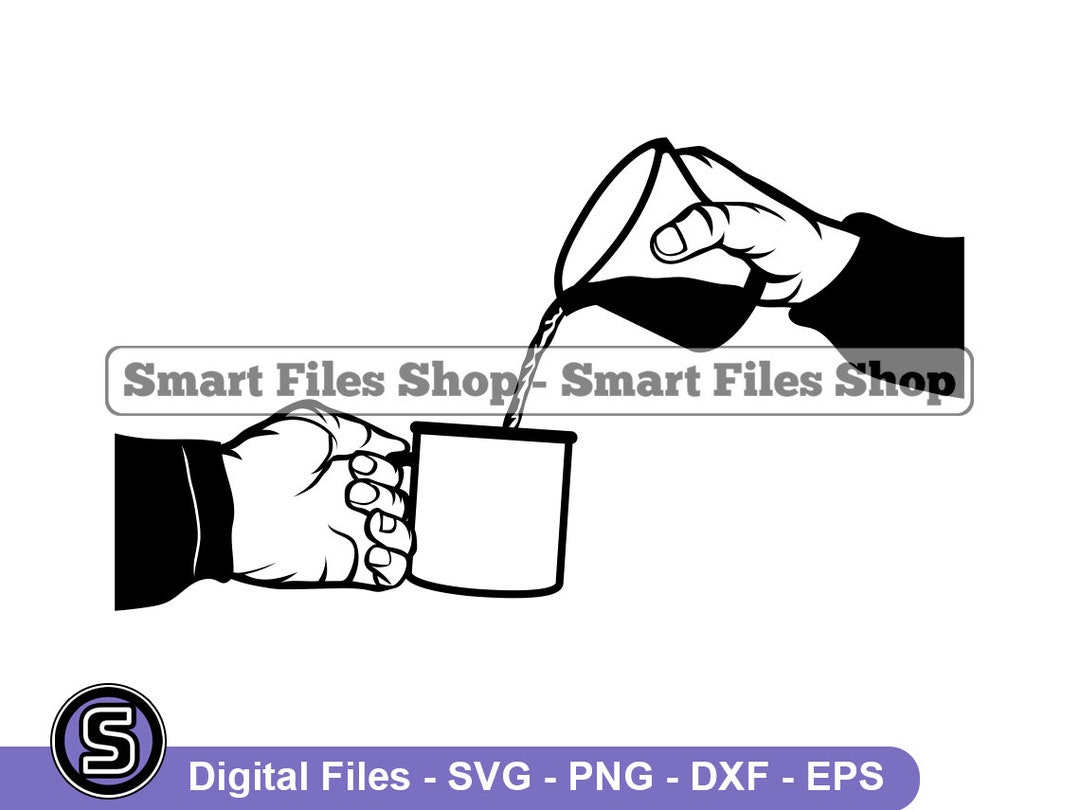 Pouring Drink SVG, Drink SVG, Water Svg, Alcohol Svg, Drink Dxf, Drink ...