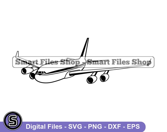 Jumbo Jet Svg, Airliner Svg, Airplane Svg, Jumbo Jet Png, Jumbo Jet Jpg ...