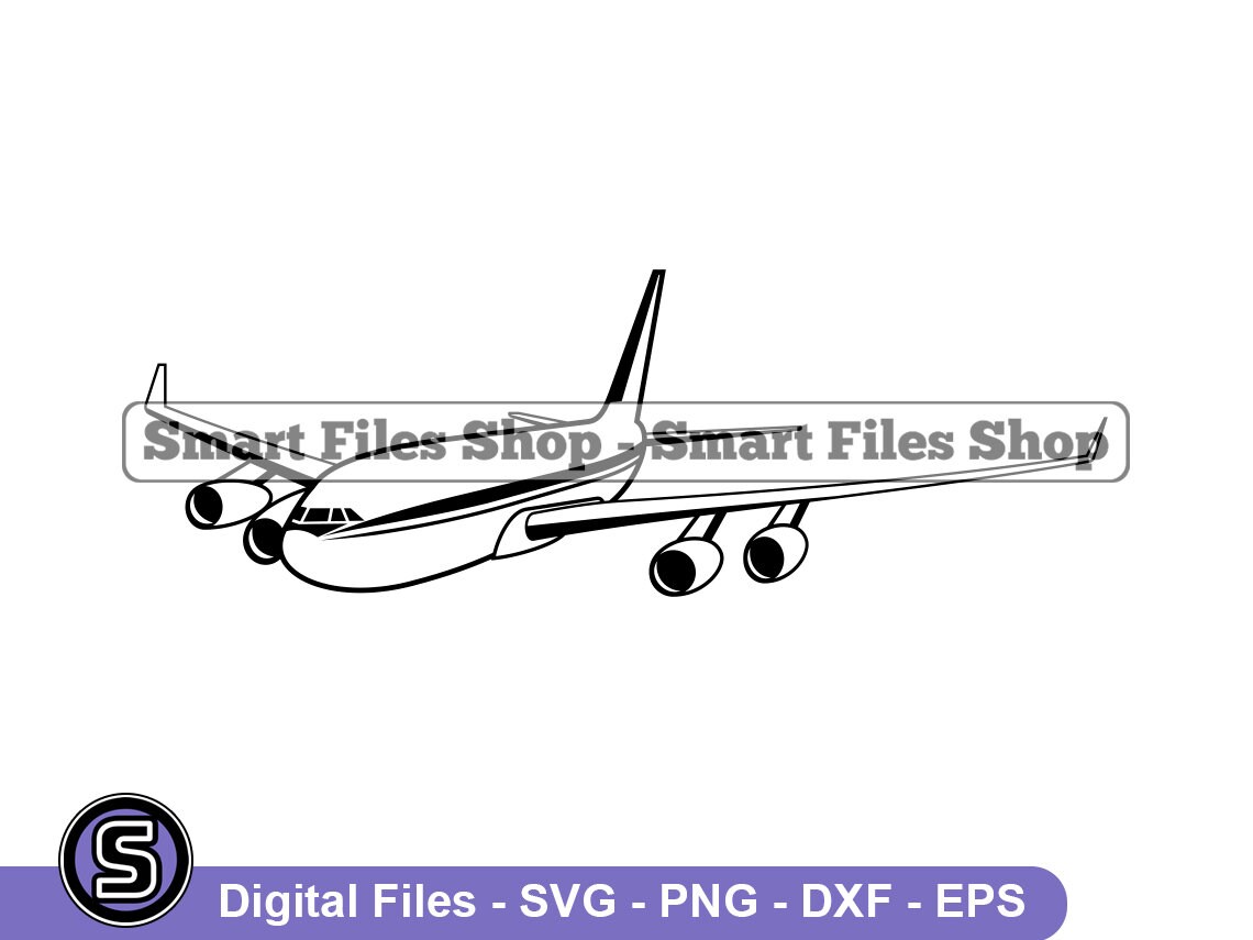 Avión SVG Jumbo Jet SVG Avión Svg Avión Dxf Avión Png - Etsy México