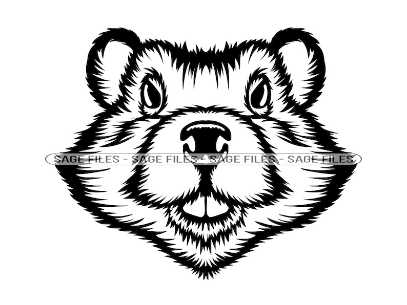 Beaver Mascot SVG, Beaver Face SVG, Beaver Head Svg, Beaver Svg, Beaver ...