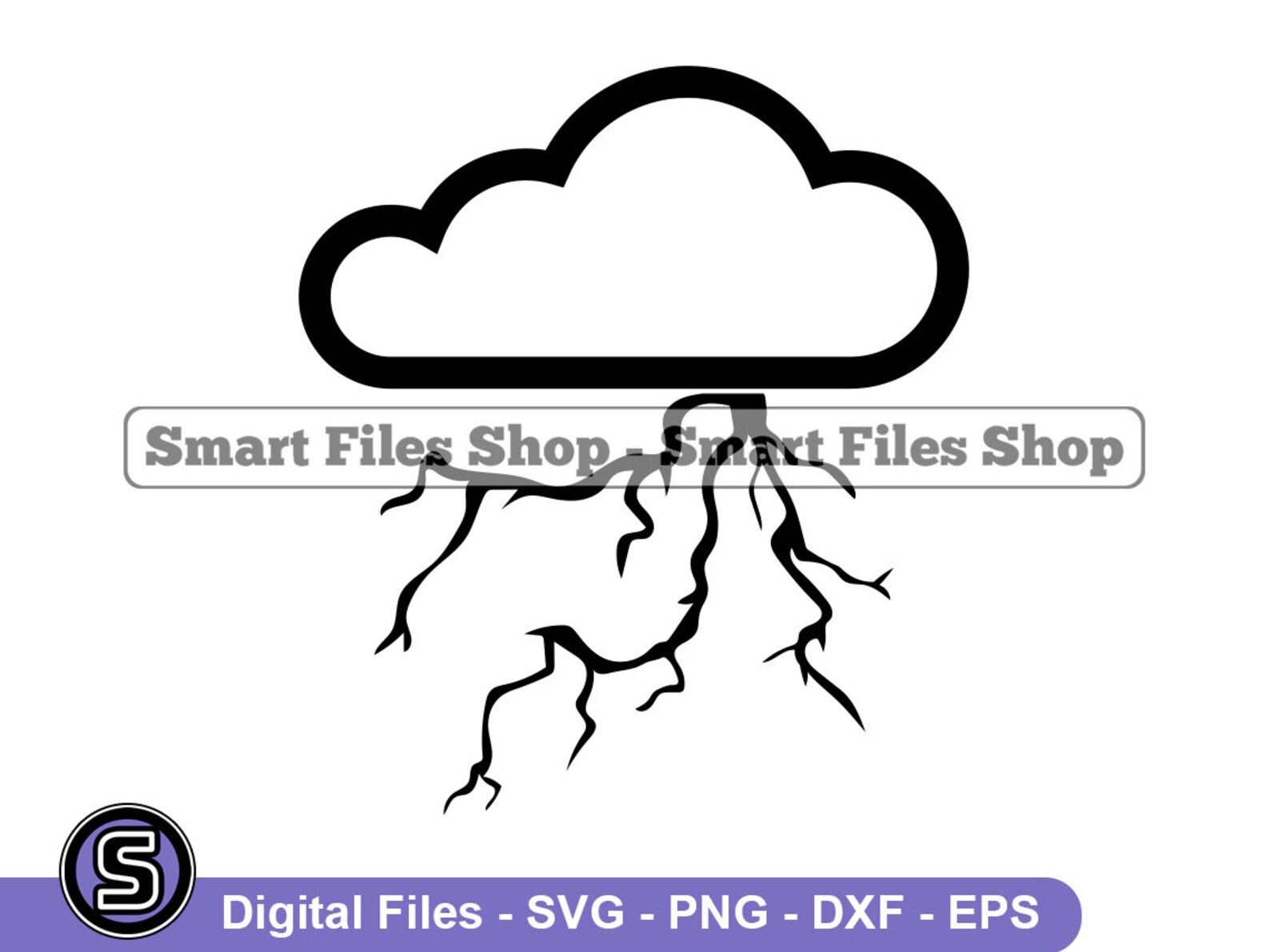 Thunder Storm SVG Lightning Svg Weather Svg Thunder Storm | Etsy