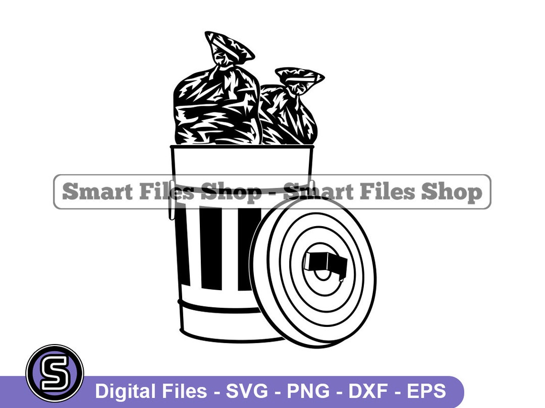 Garbage Svg, Trash Bin Svg, Garbage Can Svg, Trash Svg, Waste Svg ...