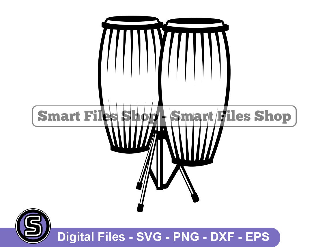 Conga Drums SVG Musical Instruments Svg Conga Drums Dxf | Etsy