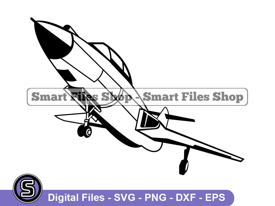 Retro Jet Airplane Svg Jet Aircraft Svg Airplane Svg Jet | Etsy