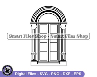 Window Frame Svg - Etsy