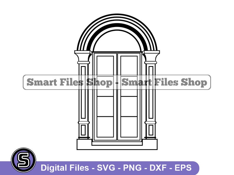 Classic Window Frame Svg Window Frame Svg Window Svg Window - Etsy