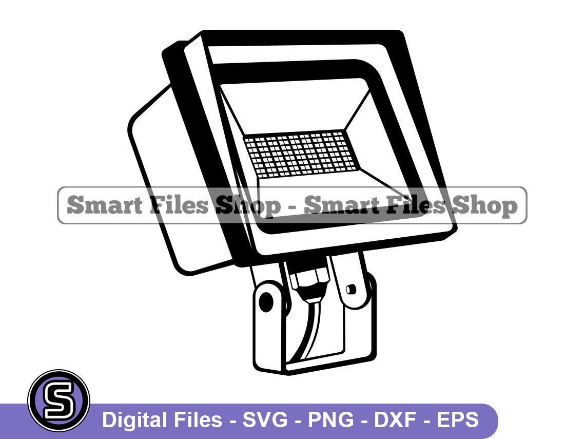 LED Flood Light Svg Led Light Svg LED Svg Led Flood Light | Etsy