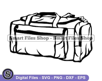 Duffle Bag Clipart - Etsy