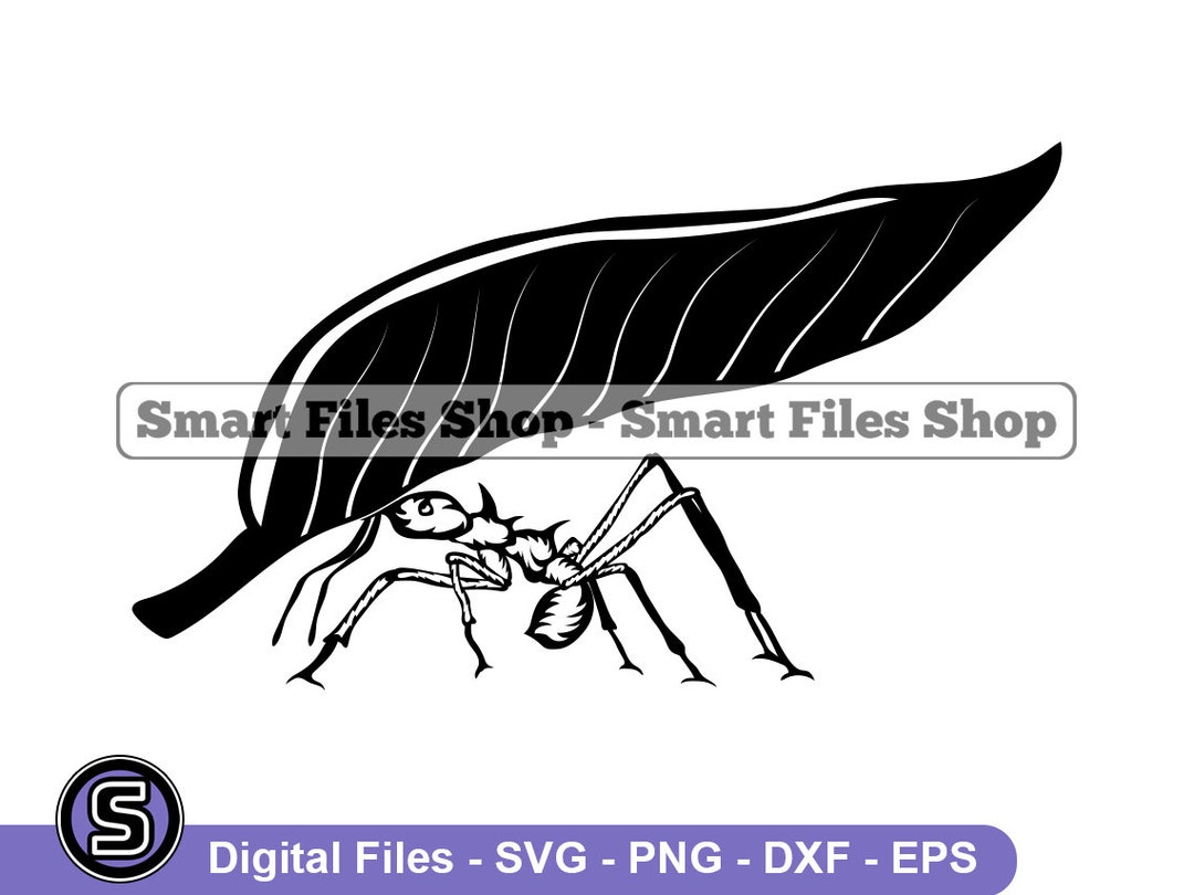 Ant Carrying Leaf Svg, Ant Svg, Insect Svg, Ant Dxf, Ant Png, Ant ...