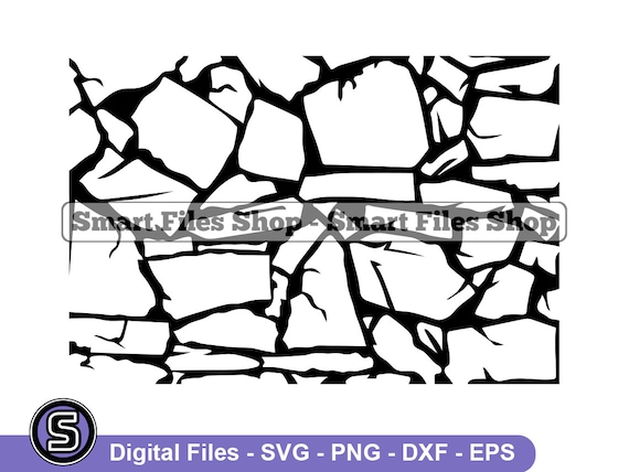 Rock Wall Design Svg Rock Design Svg Rock Wall Dxf Rock - Etsy