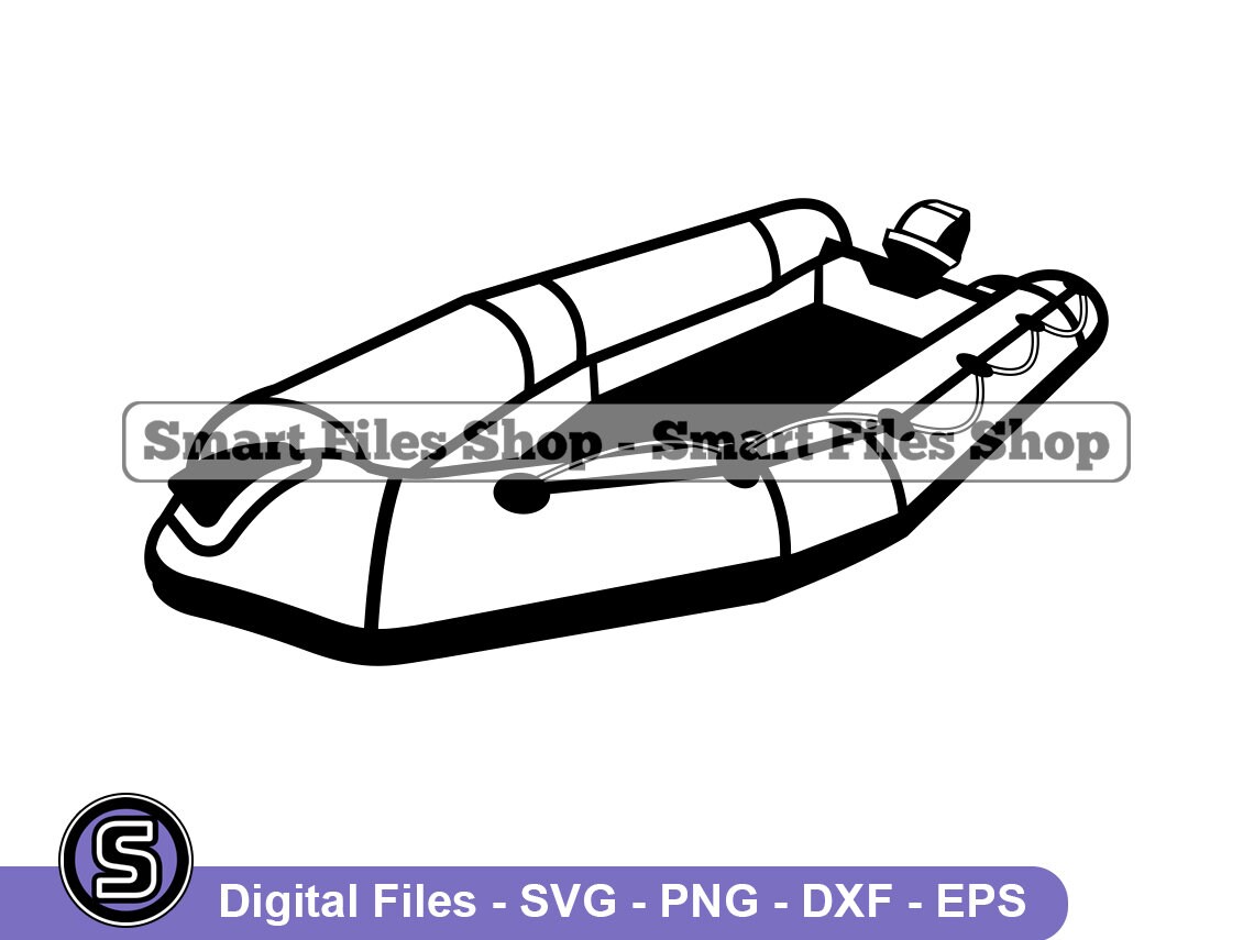 Inflatable Lifeboat 2 Svg Lifeboat Svg Lifeboat Dxf | Etsy
