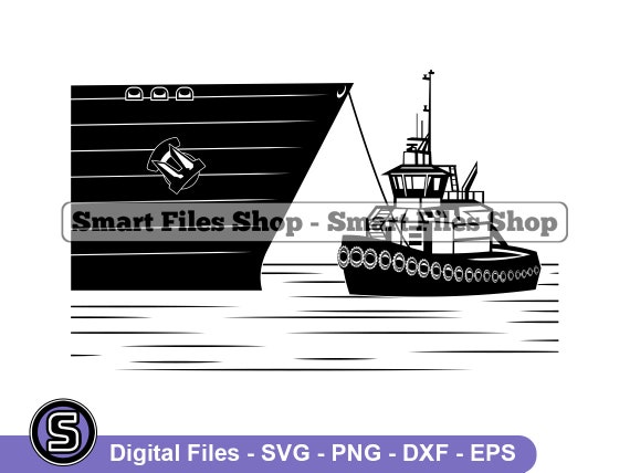 Tugboat 3 Svg Tugboat Svg Tugboat Dxf Tugboat Png Tugboat | Etsy