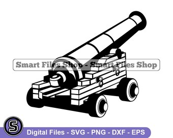 Cannon Clipart - Etsy