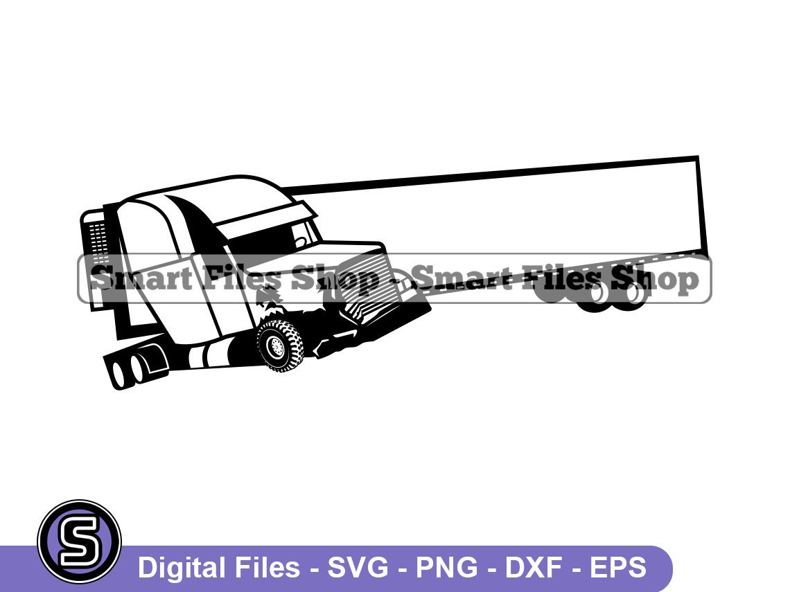 Truck Driver 2 Svg Truck Svg Trucker Svg 18 Wheeler Svg | Etsy