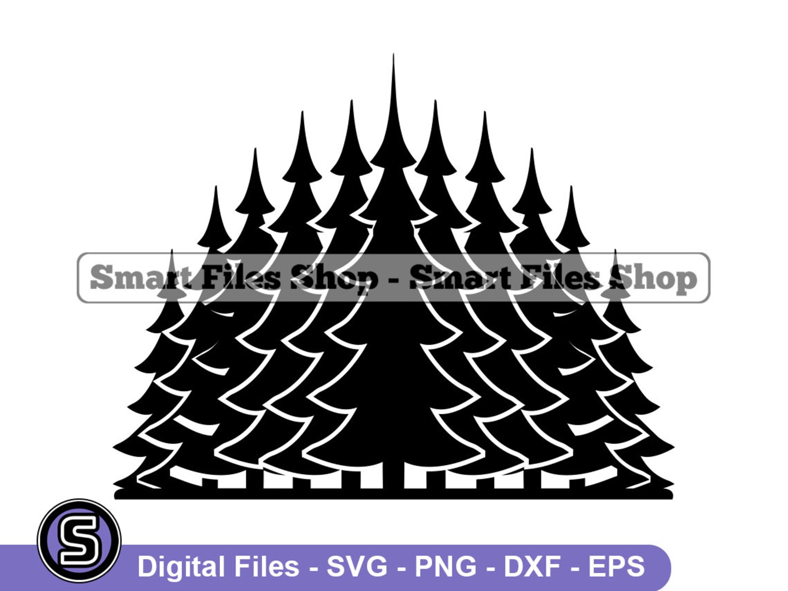 Forest Logo Svg Forest Svg Woods Svg Trees Svg Forest - Etsy
