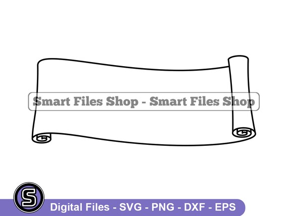 Scroll Svg Pergamino Svg Scroll Dxf Scroll Png Scroll - Etsy México