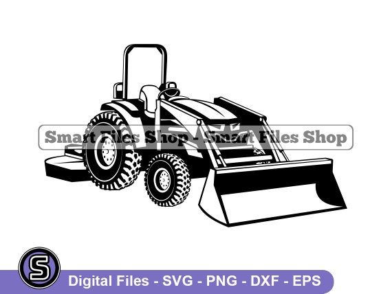 Compact Utility Tractor 2 Svg Tractor Svg Farming Svg - Etsy