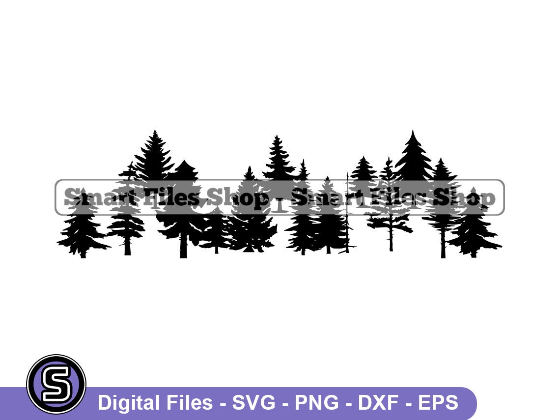 Forest Svg Woods Svg Park Svg Forest Dxf Forest Png - Etsy