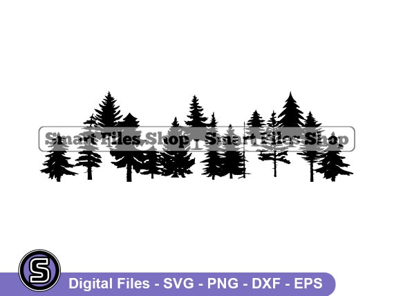Forest Svg Woods Svg Park Svg Forest Dxf Forest Png - Etsy
