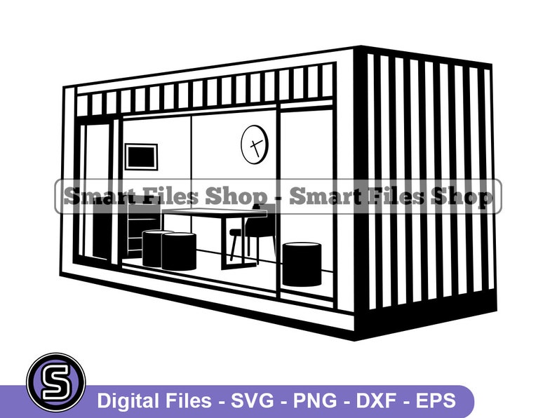 Shipping Container Home 2 SVG Modular Home Svg Real Estate - Etsy