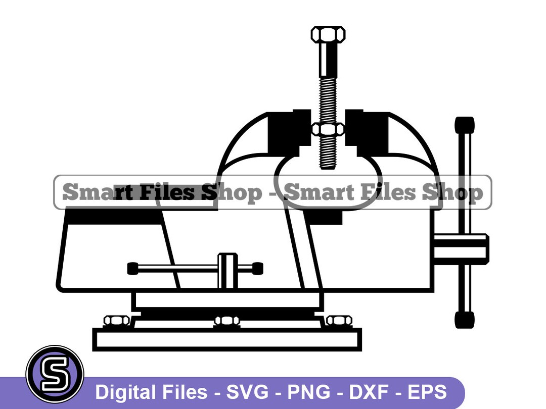 Bench Vise Clamps 2 Svg Metalworking Svg Carpentry Svg - Etsy
