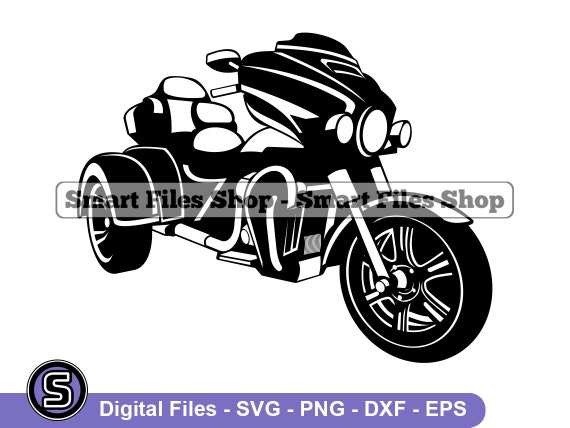 Trike Motorcycle 3 Svg Motorcycle Svg Motorbike Svg | Etsy
