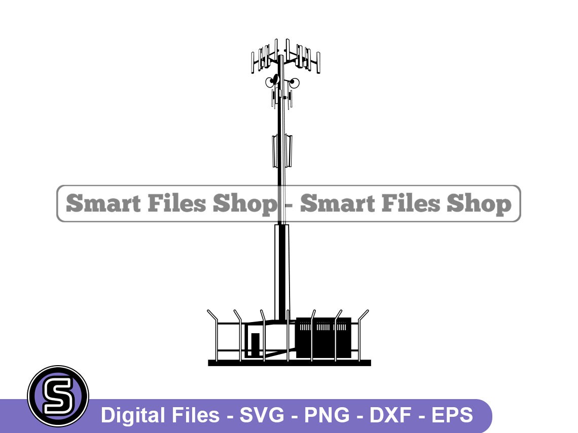 Cell Tower Svg, Communication Svg, Cell Tower Dxf, Cell Tower Png, Cell ...
