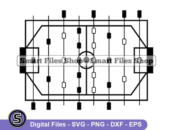 Foosball Field Svg Table Soccer Svg Table Football Svg - Etsy