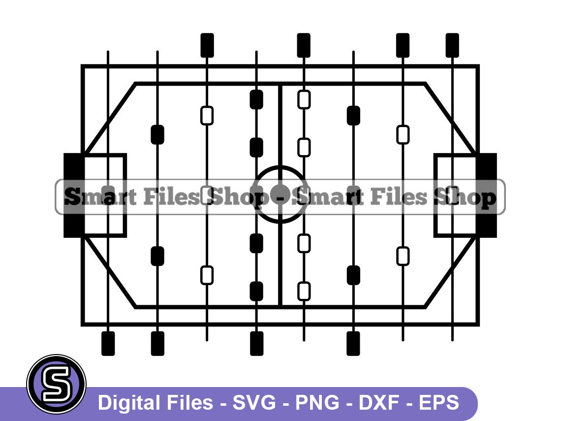 Foosball Field Svg Table Soccer Svg Table Football Svg - Etsy