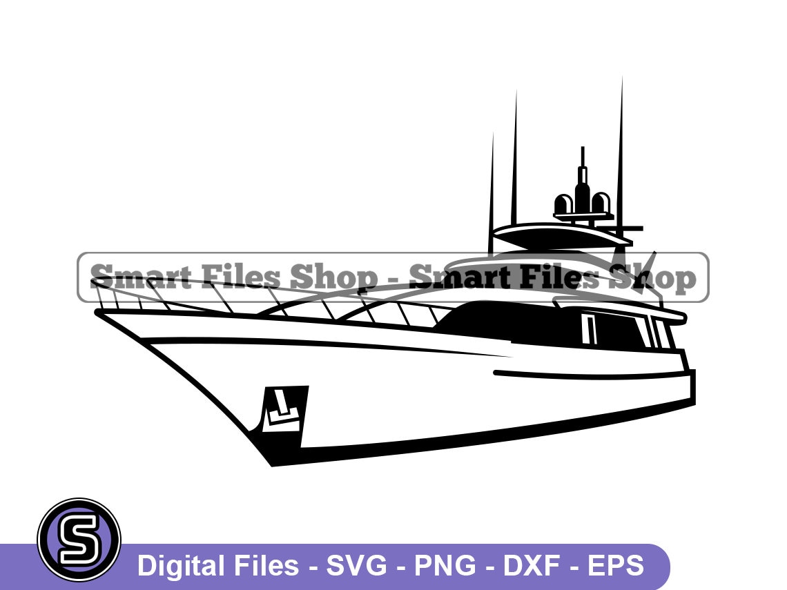 Luxury Yacht Svg Yacht Svg Sailing Svg Yacht Dxf Yacht - Etsy