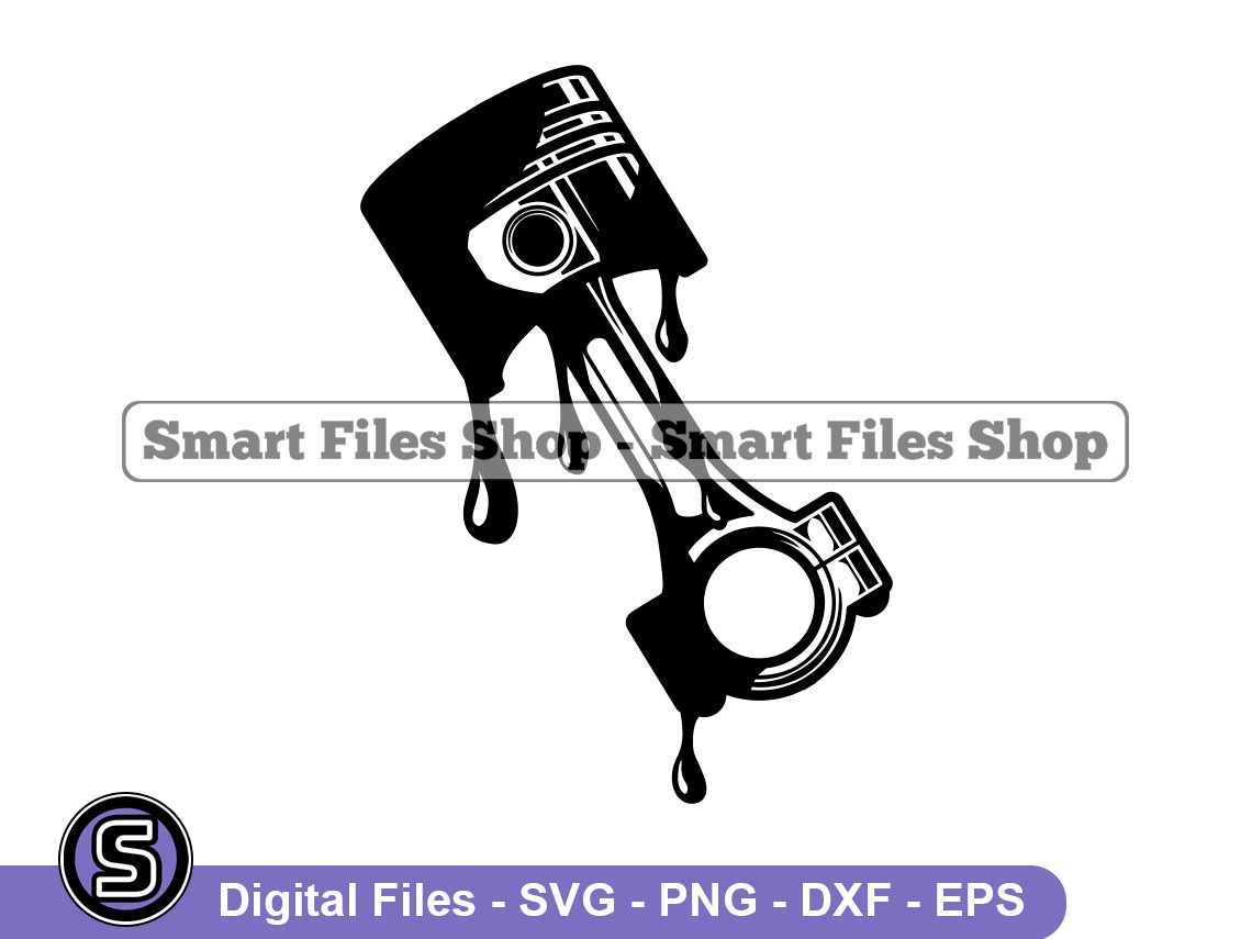 Piston in Oil SVG, Mechanic Svg, Engine Svg, Piston Dxf, Piston Png ...