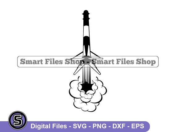 Reusable Rocket Landing Svg Rocket Launch Svg Space - Etsy
