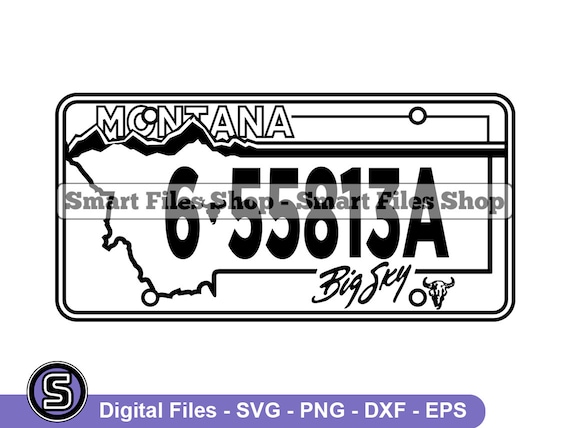 Montana Licence Plate Svg Montana Svg Driving Svg Driver | Etsy