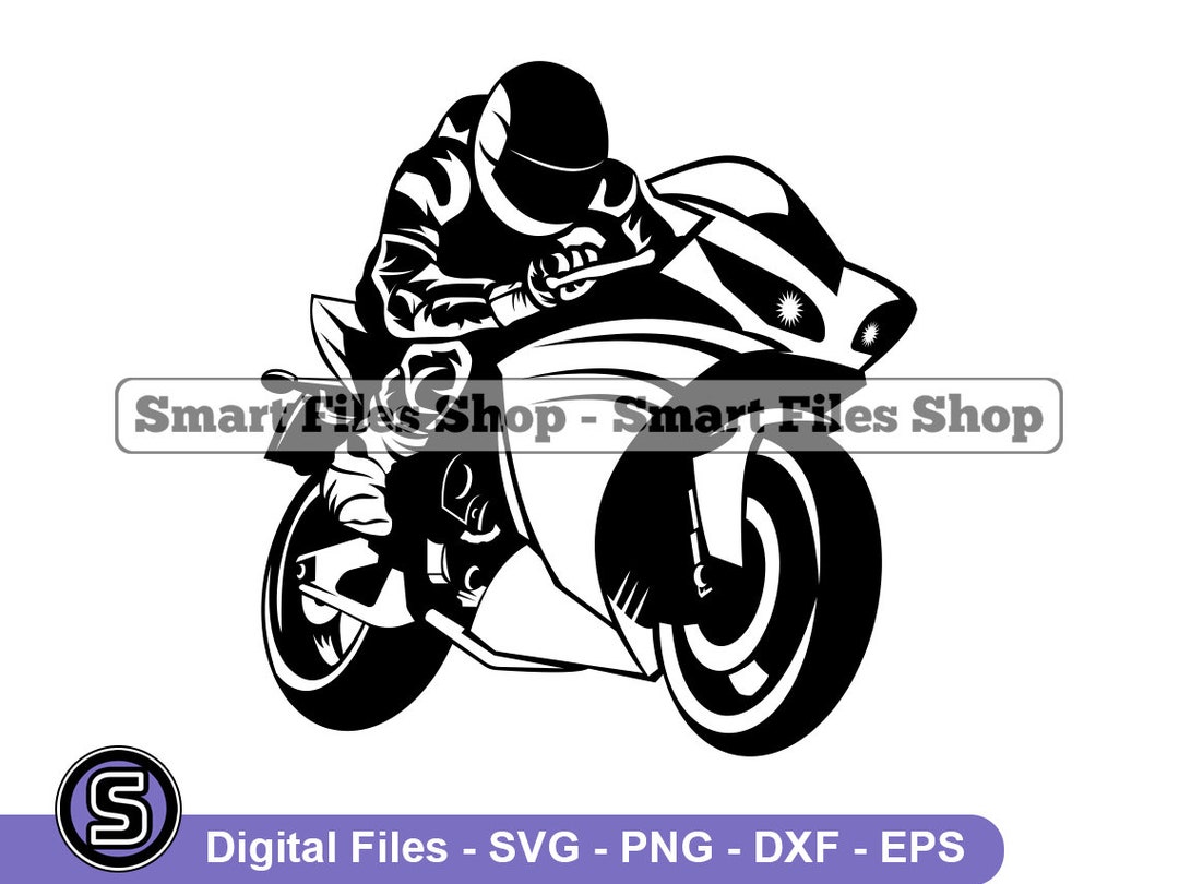 Motorcycle Rider 2 SVG, Motorcycle SVG, Biking Svg, Motorcycle Dxf ...